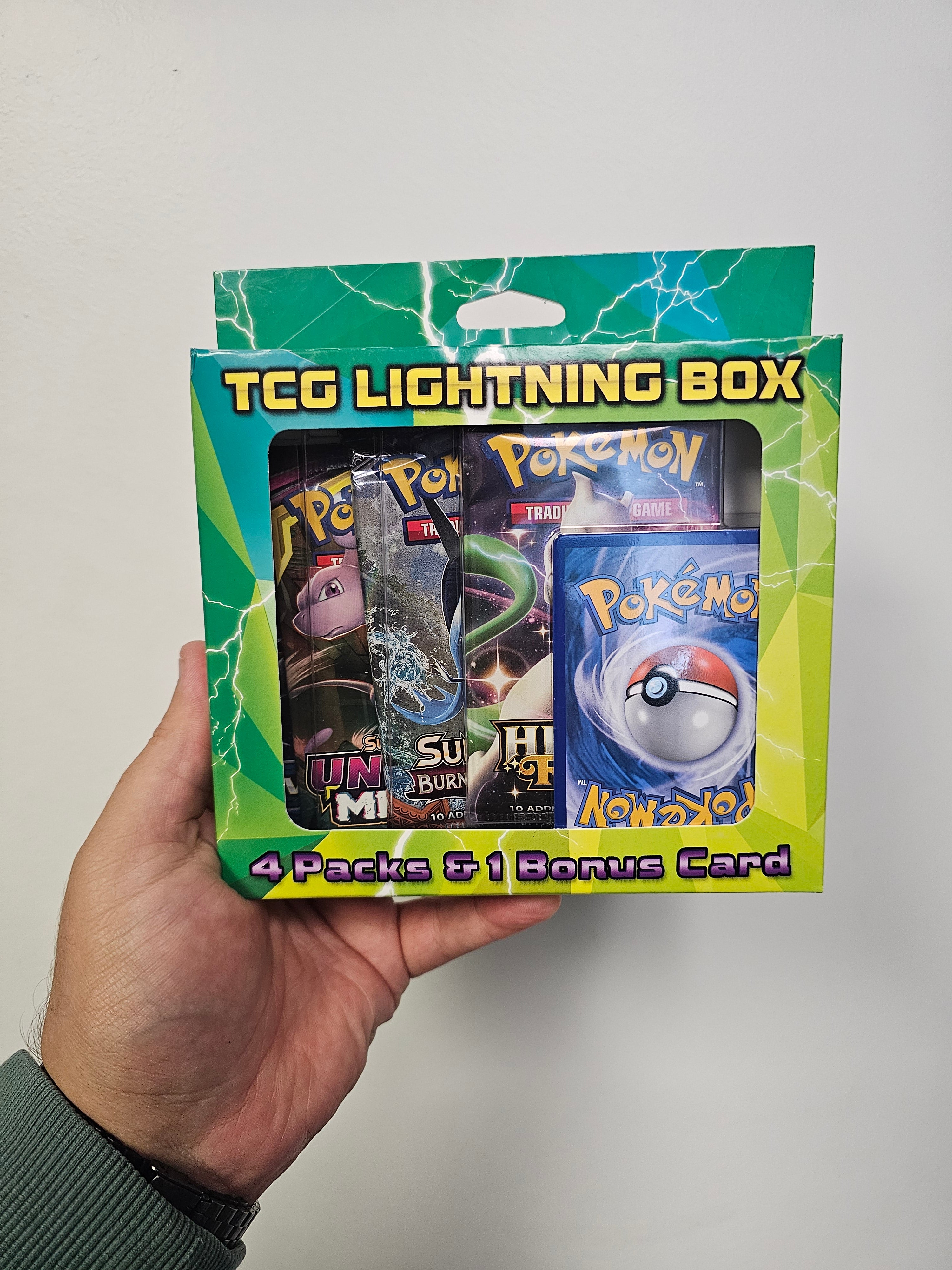 TCG Lightning Box- 4 Booster Packs – The Collector's Club